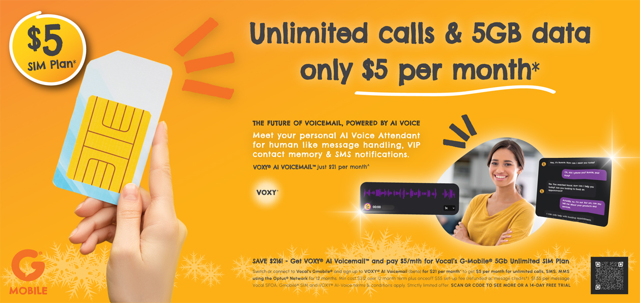 G Mobile® SIM Plan With VOXY® AI Voicemail Bundle